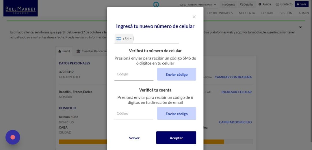 Cómo verificar tu email y celular - Guía de Ayuda